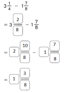 Math in Focus Grade 5 Chapter 3 Practice 6 Answer Key Subtracting Mixed ...